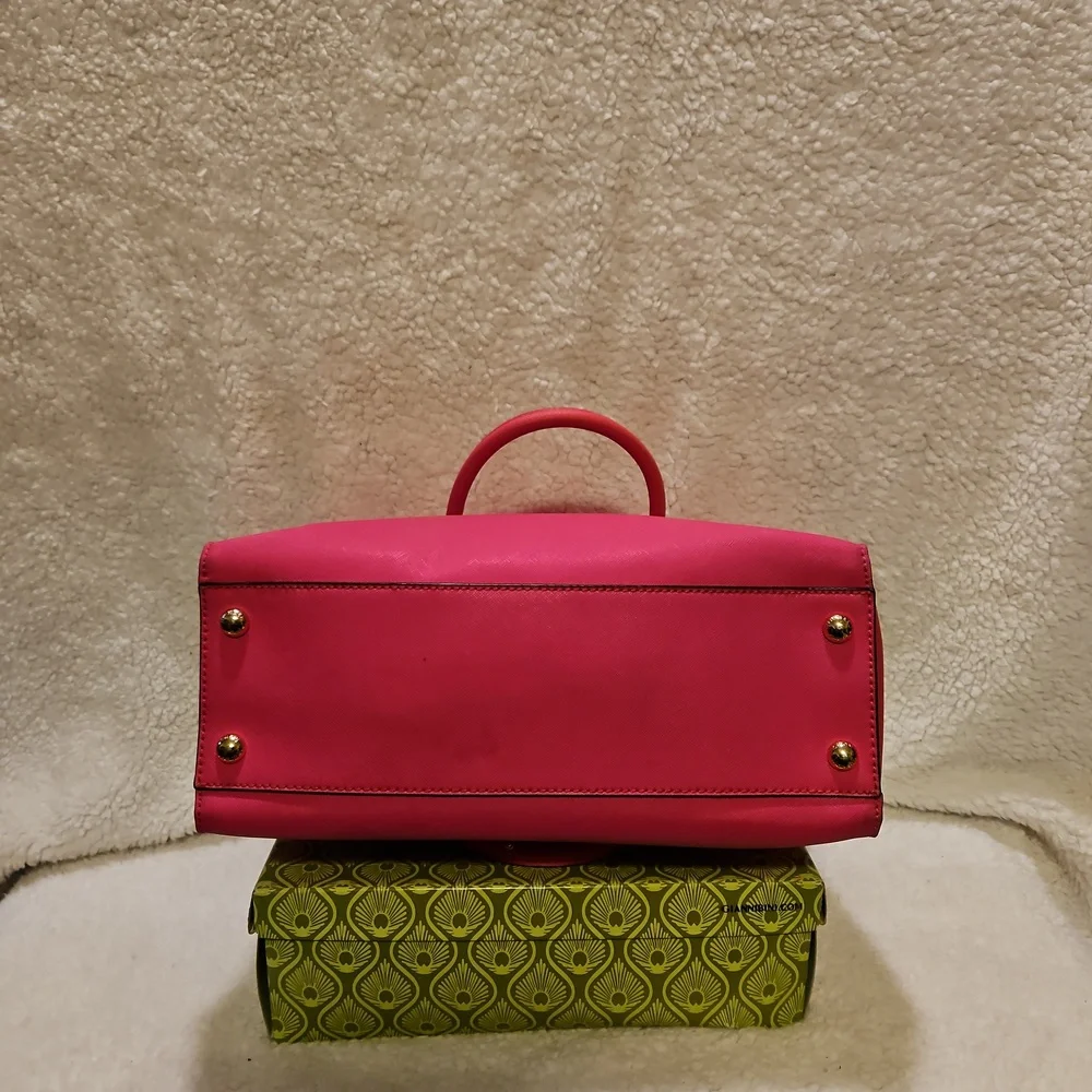 Michael Kors | Bags | Michael Kors Large Hamilton Tote Electric Pink W ...